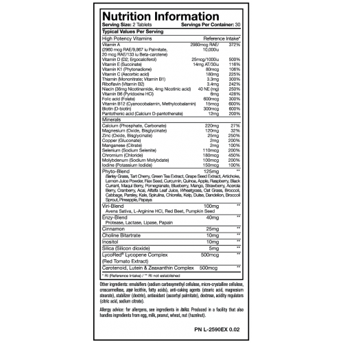 Mutant Multi - 60 Tablets - Mutant - Macau Nutrition sport supplements ...