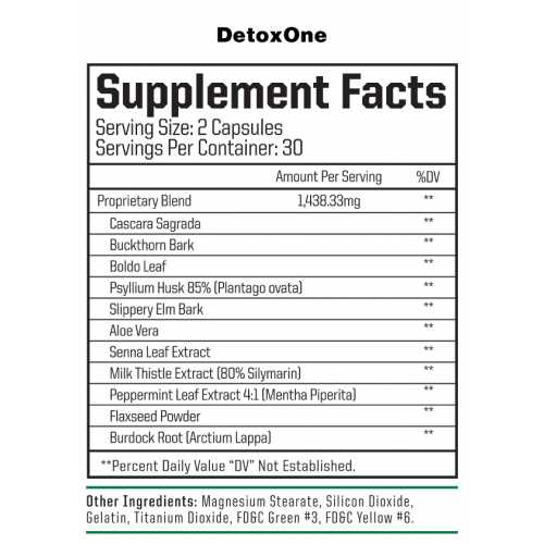 Nutraone Detox One - 60 Capsules - - Macau Nutrition sport supplements ...